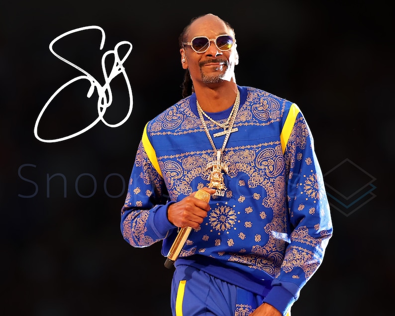 Snoop Dogg Signed 8x10 Glossy Photo Autographed RP Signature Photograph ...