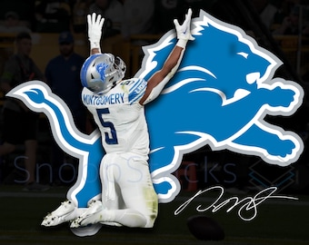 David Montgomery 8x10 Glossy Signed Photo RP Autograph Signature Unique ...