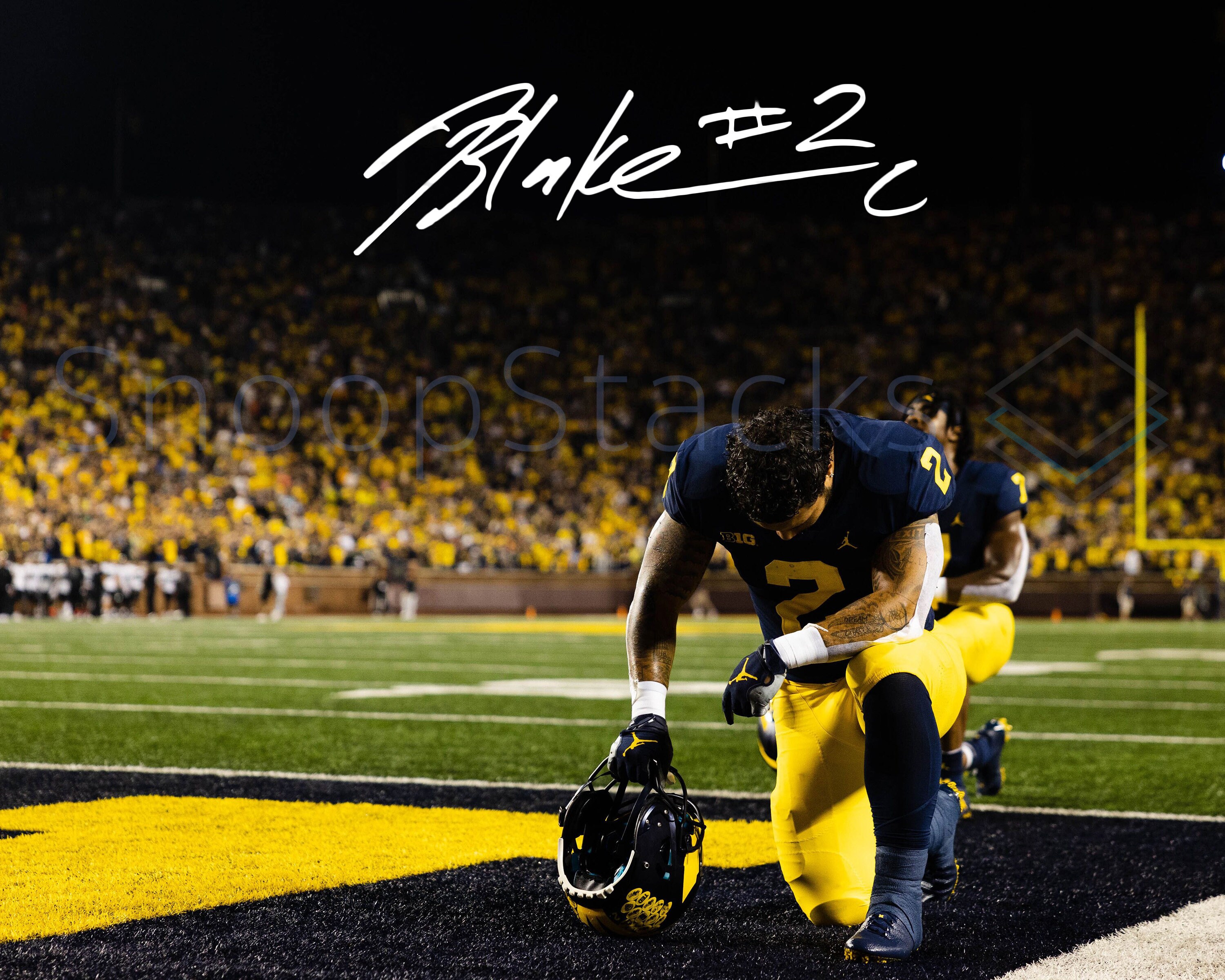 Blake Corum Signed 8x10 Glossy Photo Autographed RP Print Poster ...