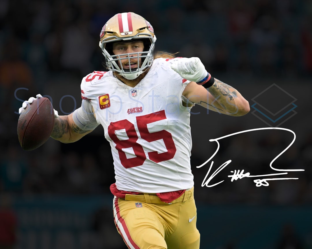 George Kittle Signed 8x10 Glossy Photo Autographed RP Signature ...