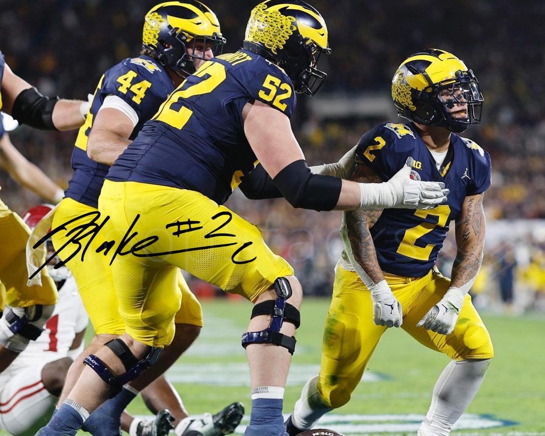 Blake Corum Signed 8x10 Glossy Photo Autographed RP Print Poster Michigan Wolverines Football ...