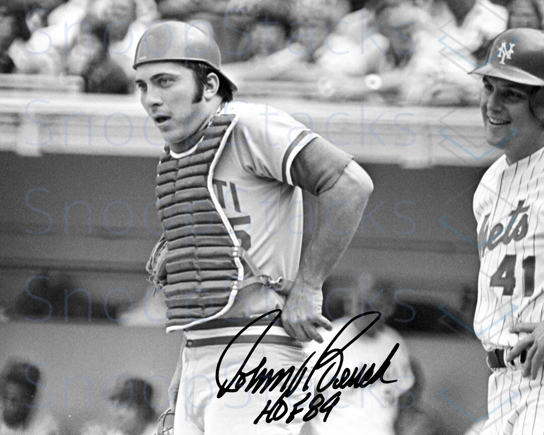 Johnny Bench Signed 8x10 Glossy Photo Autographed RP Signature Print ...