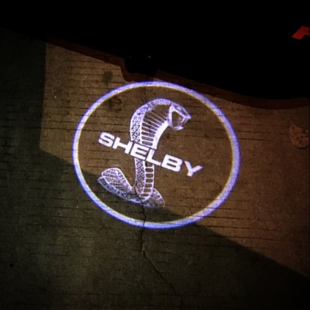Shelby Led Car Welcome Door Light 2X Set Black or Carbon Fiber With ...