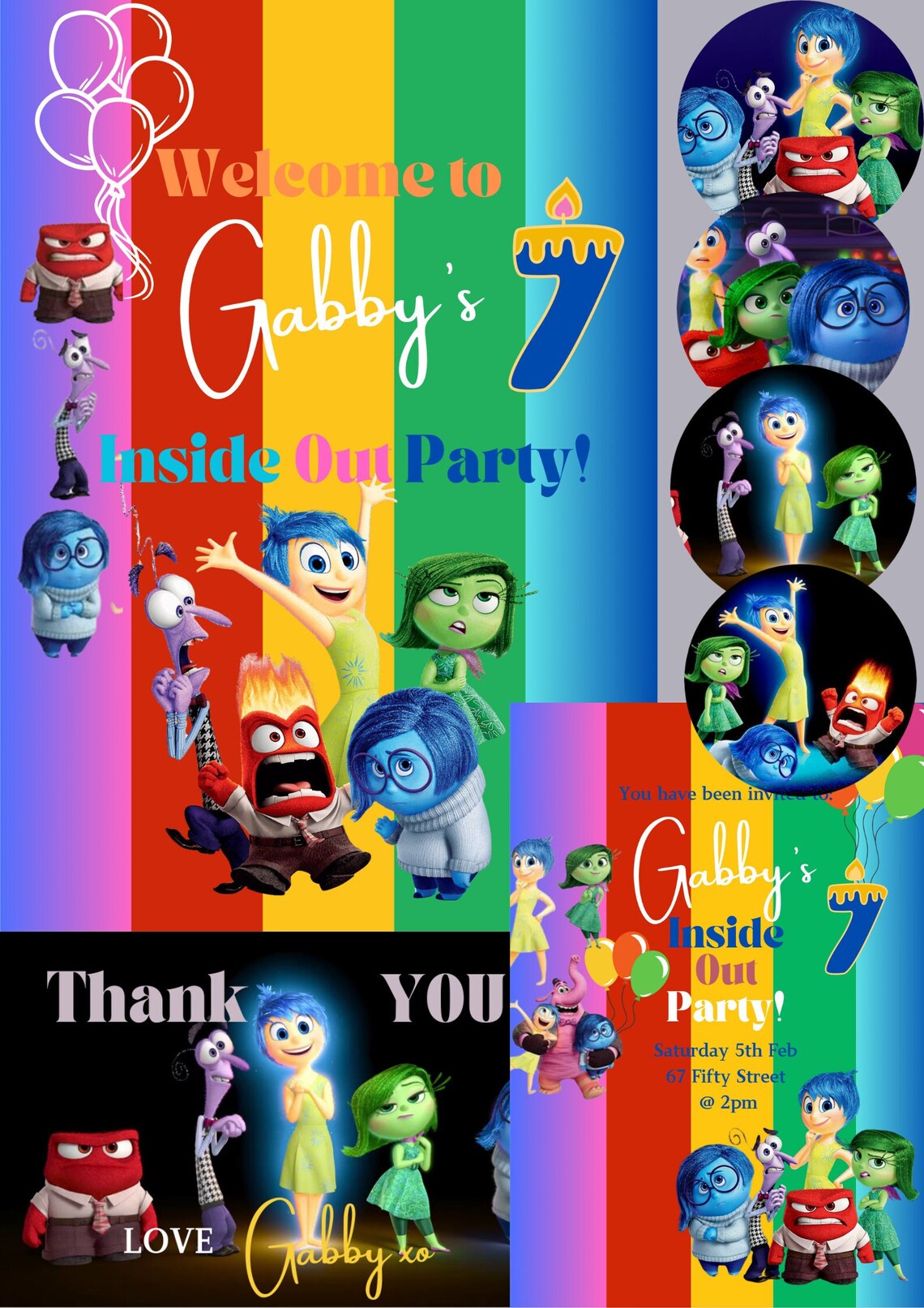 Insideout Birthday Bundle - Etsy