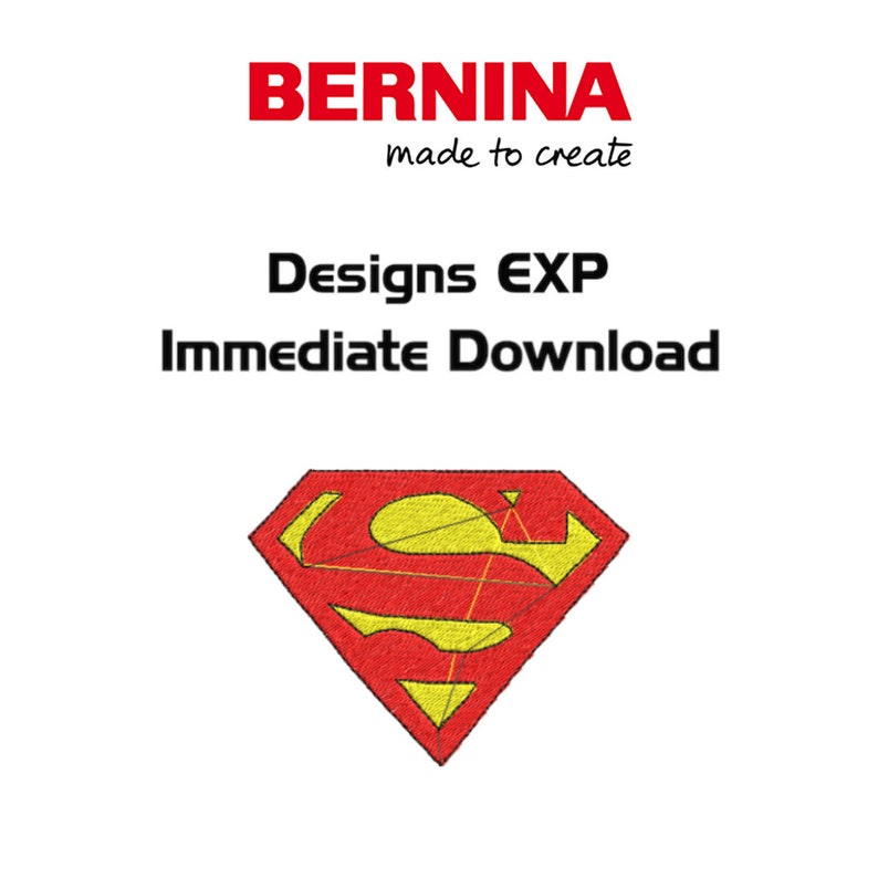 Cartoon Superman Logo Machine Embroidery Design ''EXP'' Embroidery ...