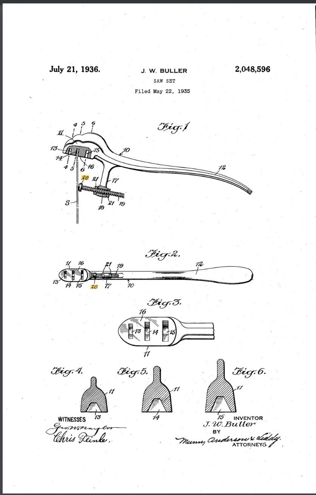 The Buller Circular and Two Man Cross Cut Saw Setter. - Etsy