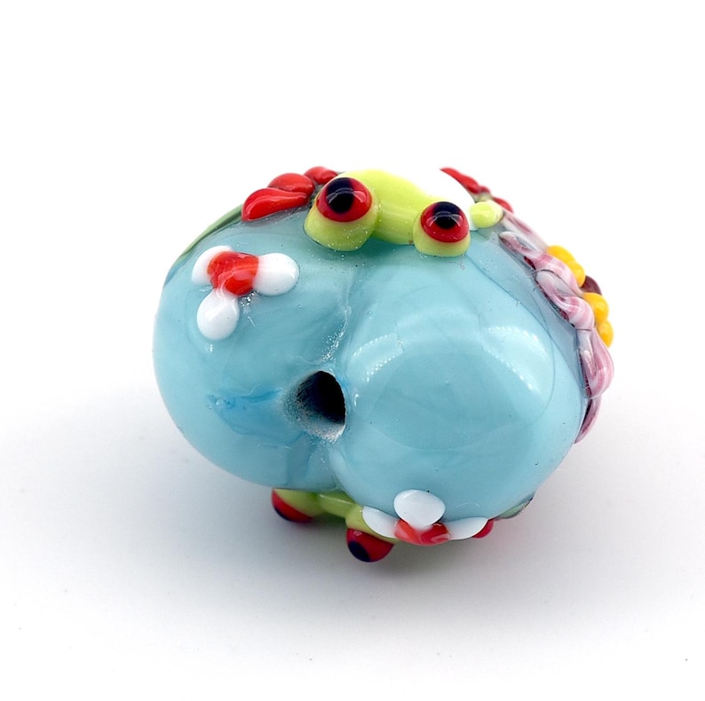 One Grace Lampwork Heart - Happy Frog Heart Handmade Glass Beads ...