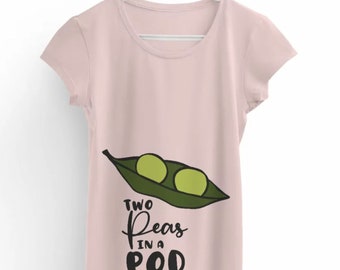 Two Peas in a POD SVG, Cut File, Png Dxf, Hand Lettered and Hand Drawn ...