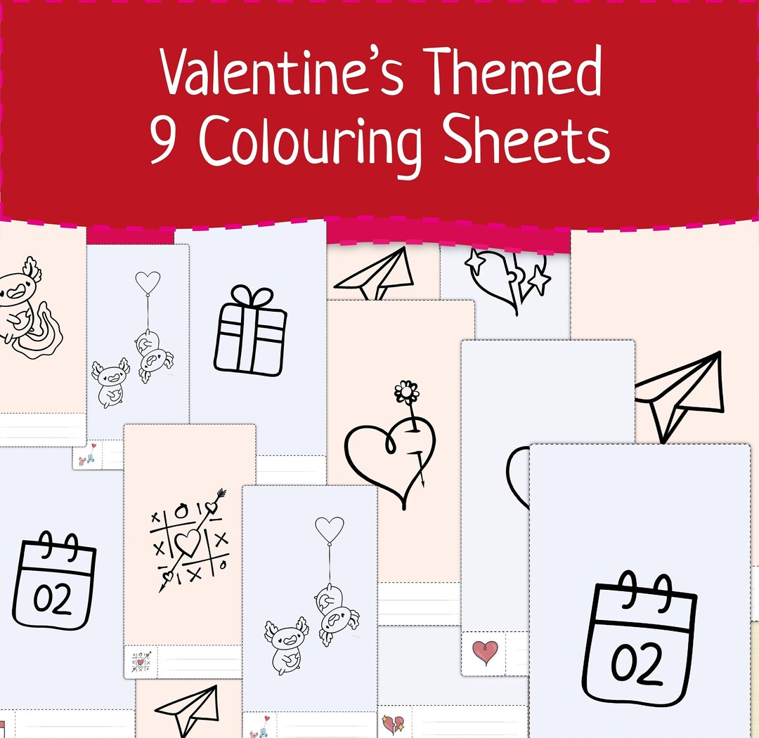 Love-inspired Printable Coloring Sheets, Charming & Creative Valentine ...