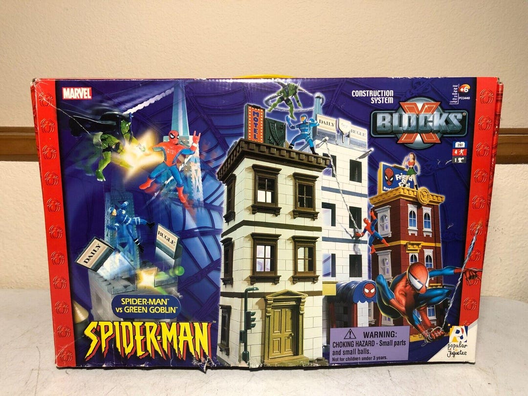 Spider-man X Blocks Construction System Marvel Popular De Juguetes ...