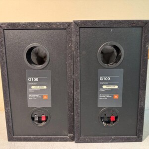 JBL G100 Bookshelf Hifi Stereo Vintage Home Audio USA Black Retro ...