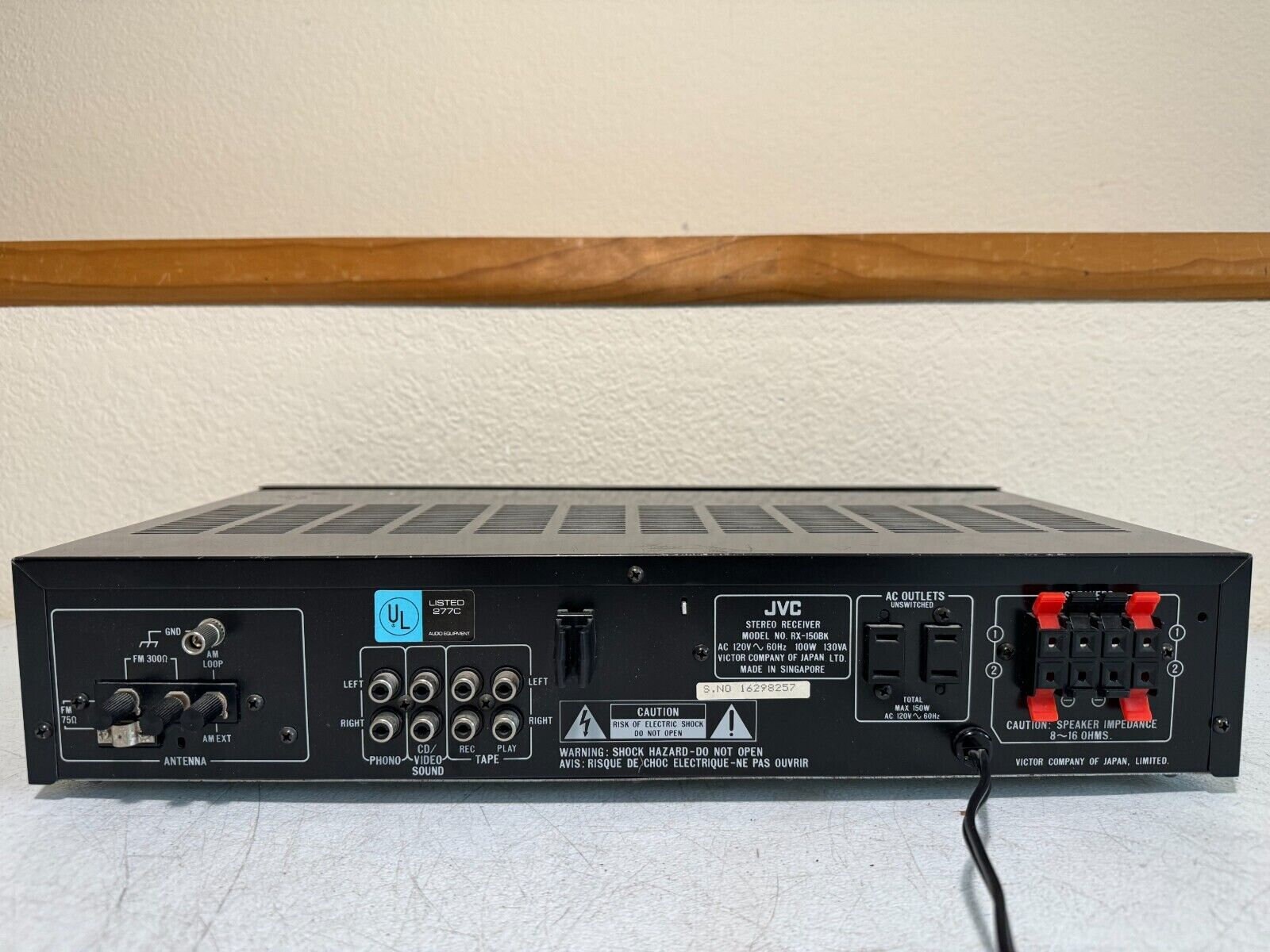JVC RX-150 Receiver Hifi Stereo Vintage 2 Channel Phono Home Audio ...