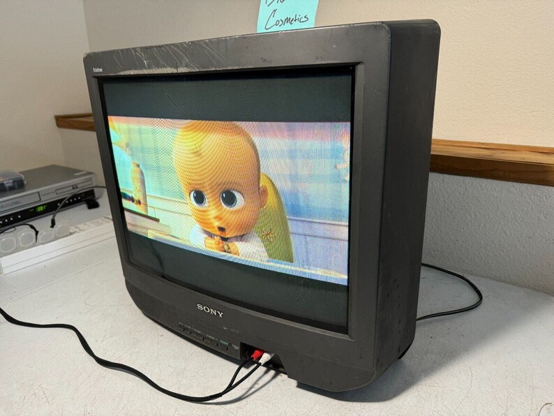 Sony Trinitron KV20V80 20 CRT TV Retro Gaming Television Vintage Tube ...