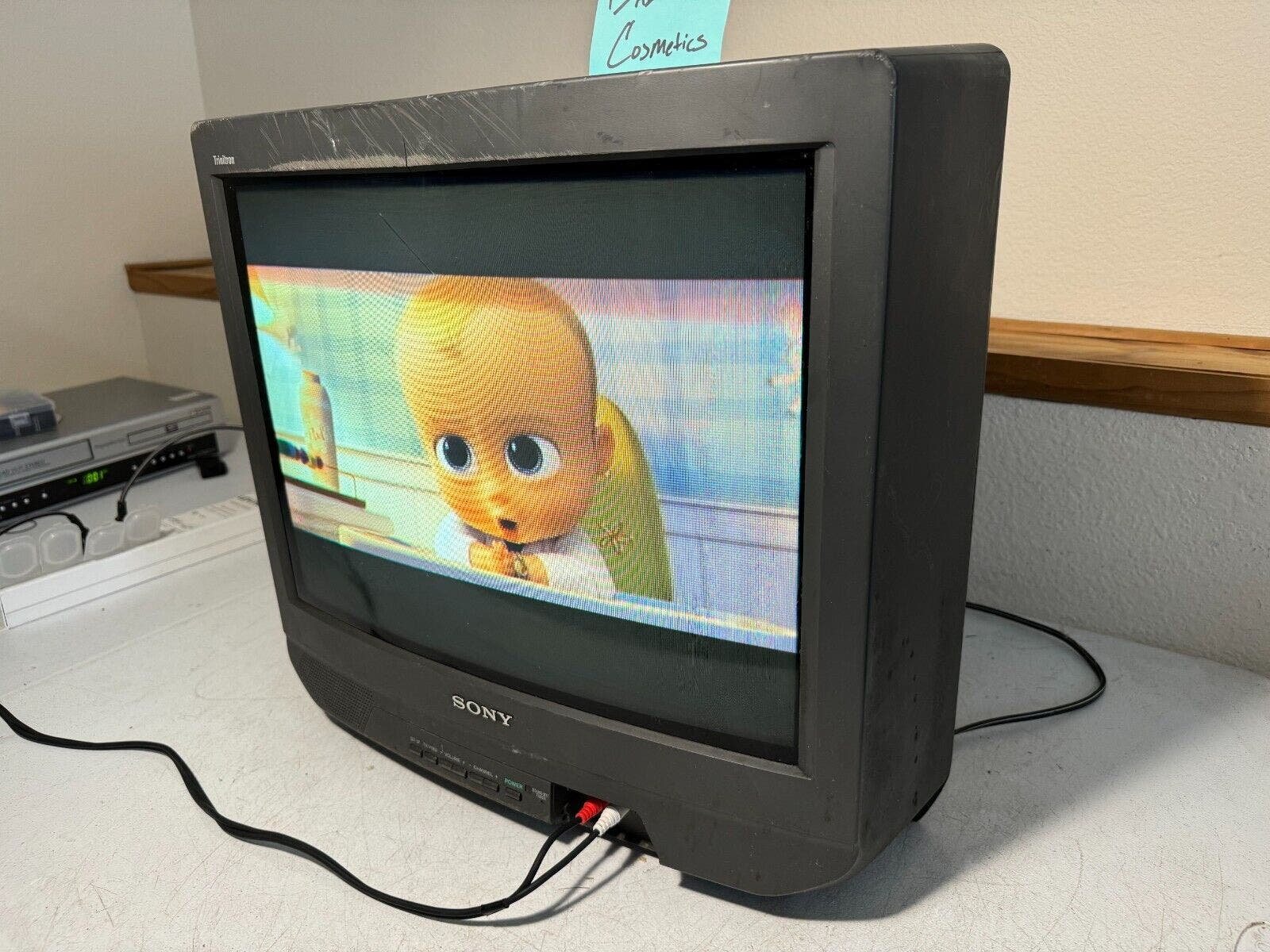 Sony Trinitron KV20V80 20 CRT TV Retro Gaming Television Vintage Tube ...