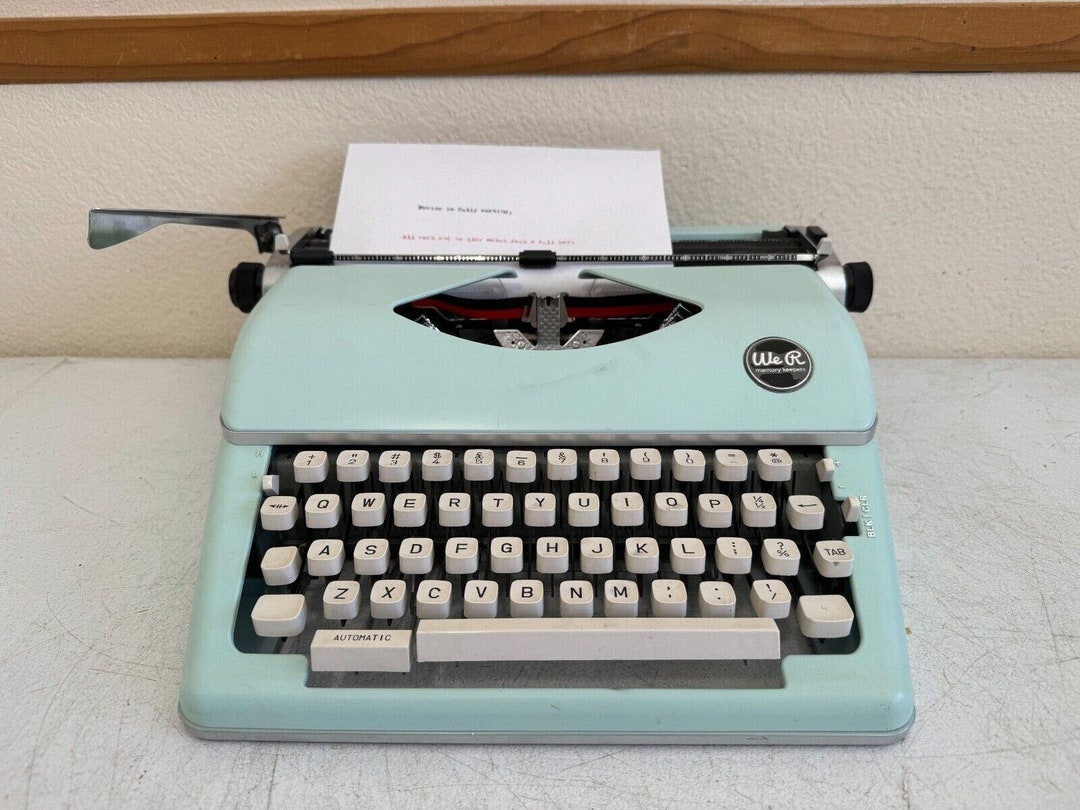 We R Memory Keepers Typewriter Mint Typing Retro Collectable Vintage ...