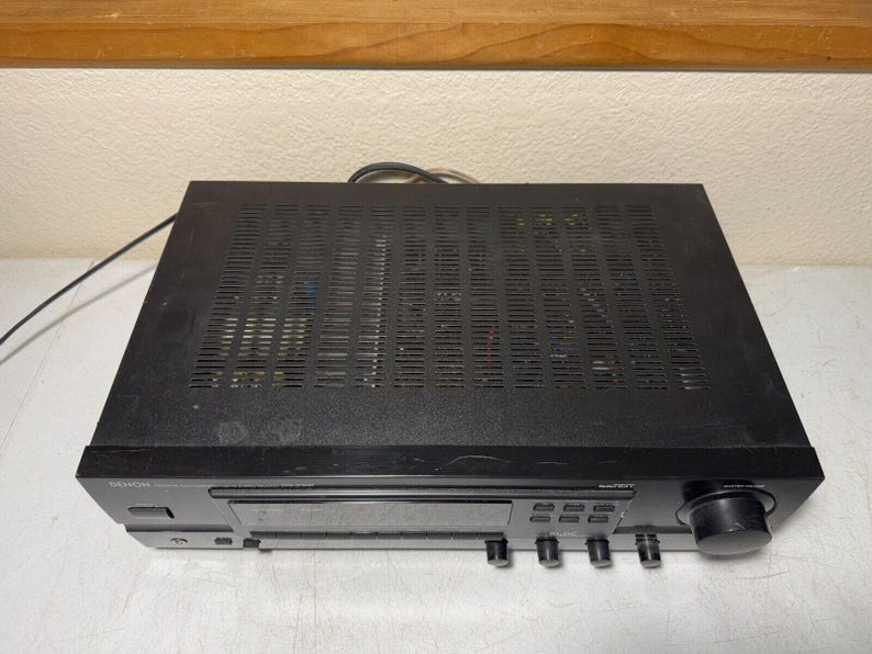 Denon DRA-375RD Receiver Hifi Stereo Vintage 2 Channel Home Audio Phono ...