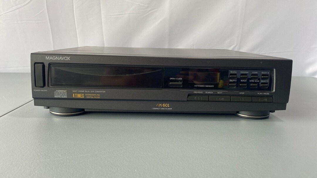 Magnavox AK-601 CD Player Single Slot Vintage Home Audio Compact Disc ...