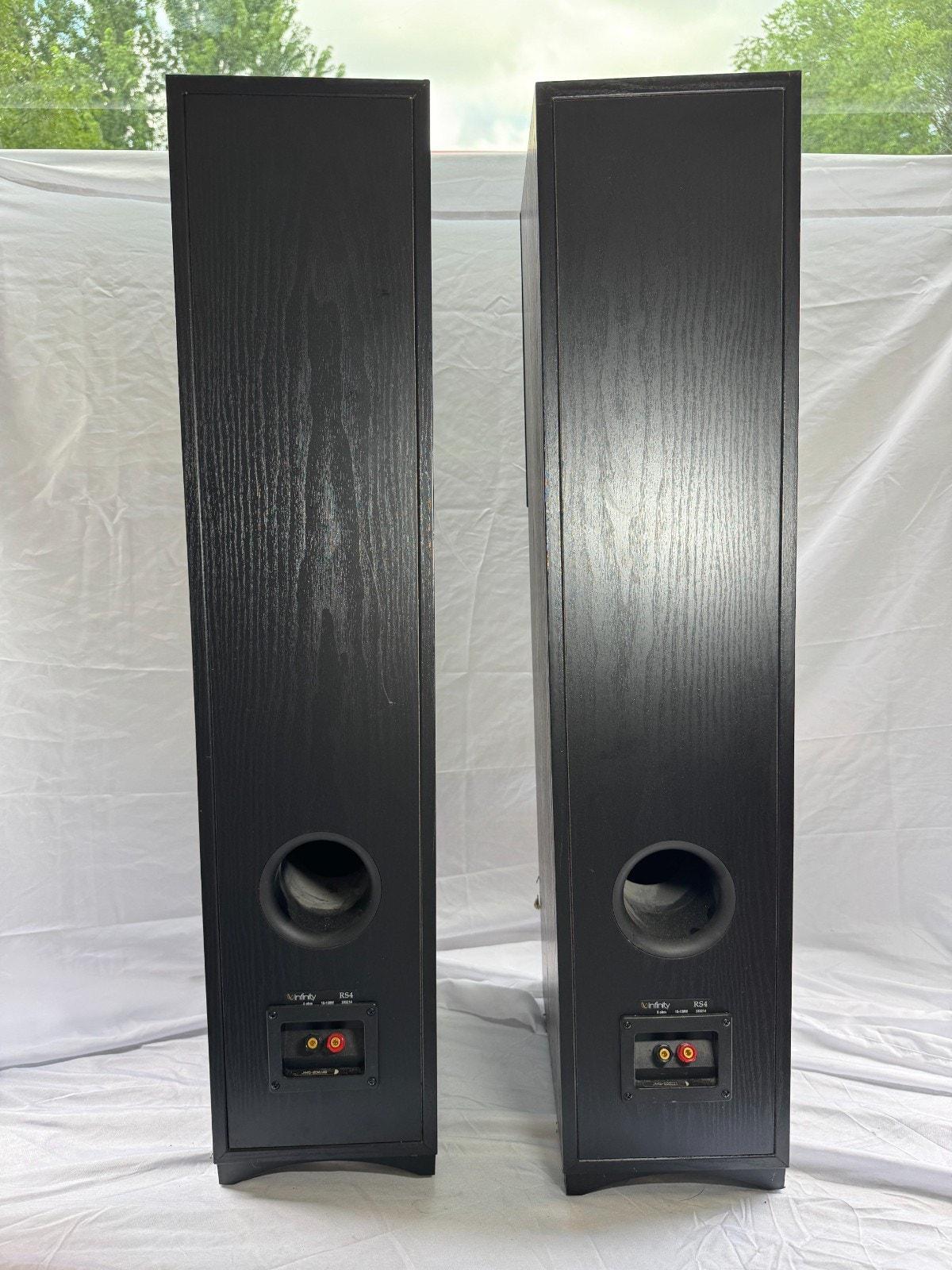 Infinity RS4 Tower Speakers Floor Standing Home Theater Audio Vintage ...