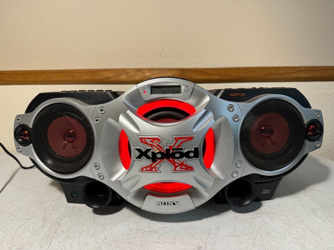 Sony Xplod CFD-G700CP Boombox Hifi Stereo System Portable Cassette CD ...