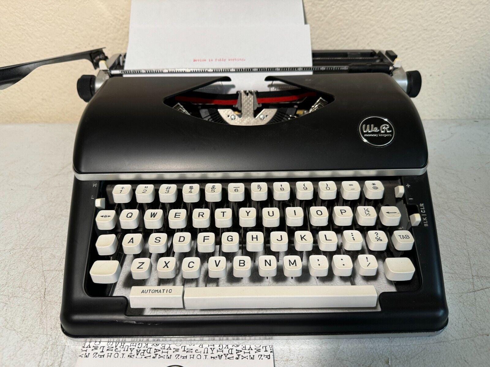 We R Memory Keepers Typewriter Black Typing Retro Collectable Ribbon ...