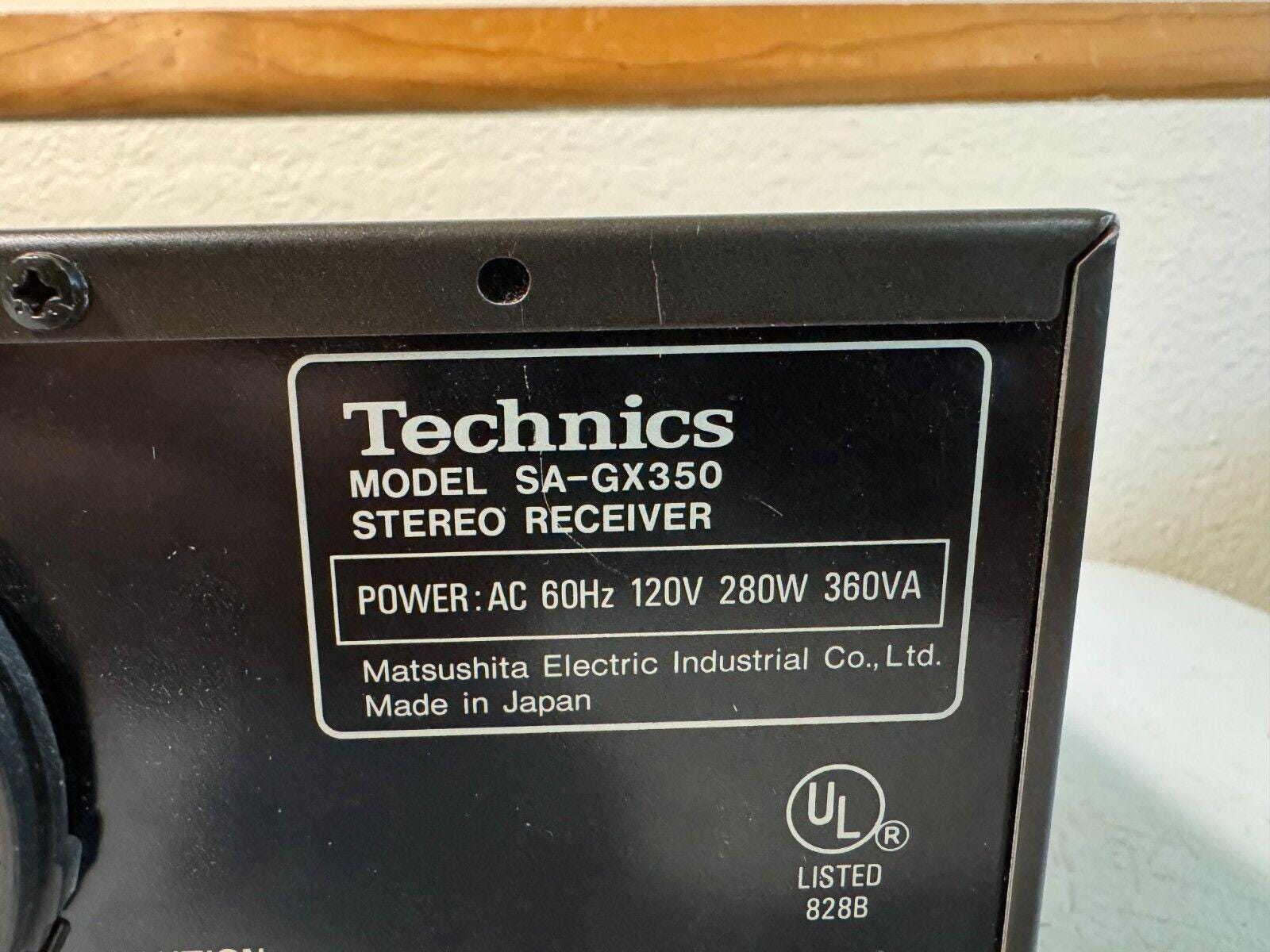 Technics SA-GX350 Receiver Hifi Stereo Phono 5.1 Channel Audiophile ...