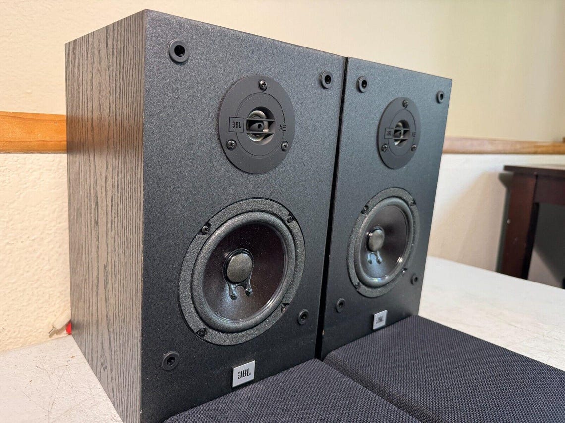 JBL G100 Bookshelf Hifi Stereo Vintage Home Audio USA Black Retro ...