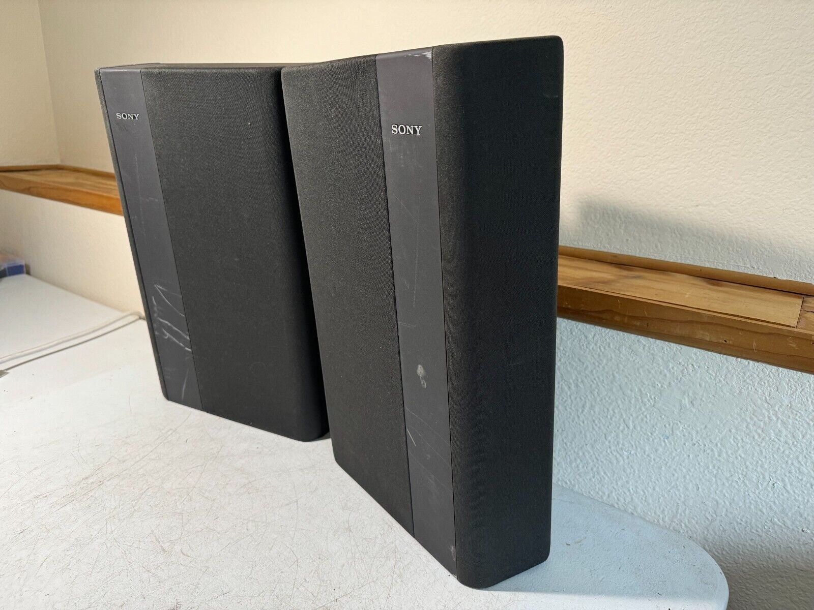 Sony Bookshelf Speakers Hifi Stereo Front Left Right Wall Mount Shallow ...