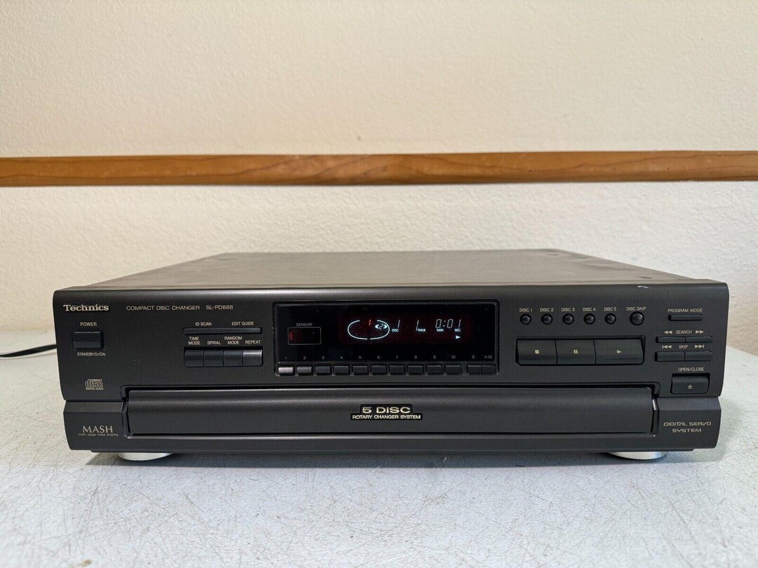 Technics SL-PD888 CD Changer 5 Compact Disc Player Vintage Hifi Stereo ...
