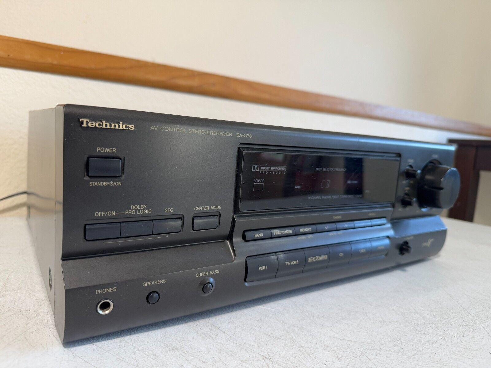 Technics SA-G76 Receiver Hifi Stereo Vintage Home Audio 5 Channel Phono ...