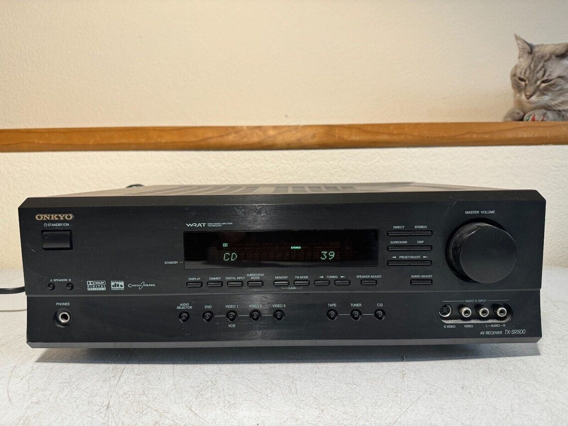 Onkyo TX-SR500 Receiver Hifi Stereo 5.1 Channel Home Theater Audiophile ...