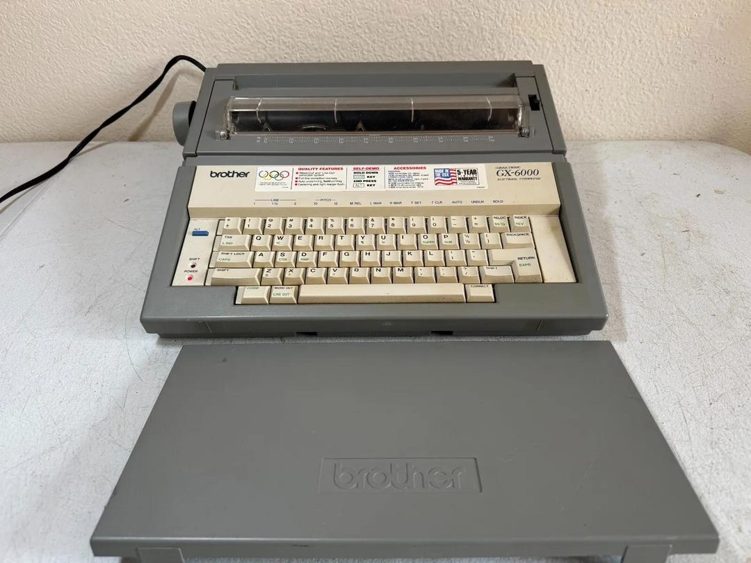 Brother GX-6000 Typewriter Electric Word Processor Eraser Vintage ...