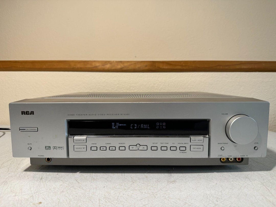 RCA RT2360 Receiver Hifi Stereo Vintage 5.1 Channel Home Theater Audio ...