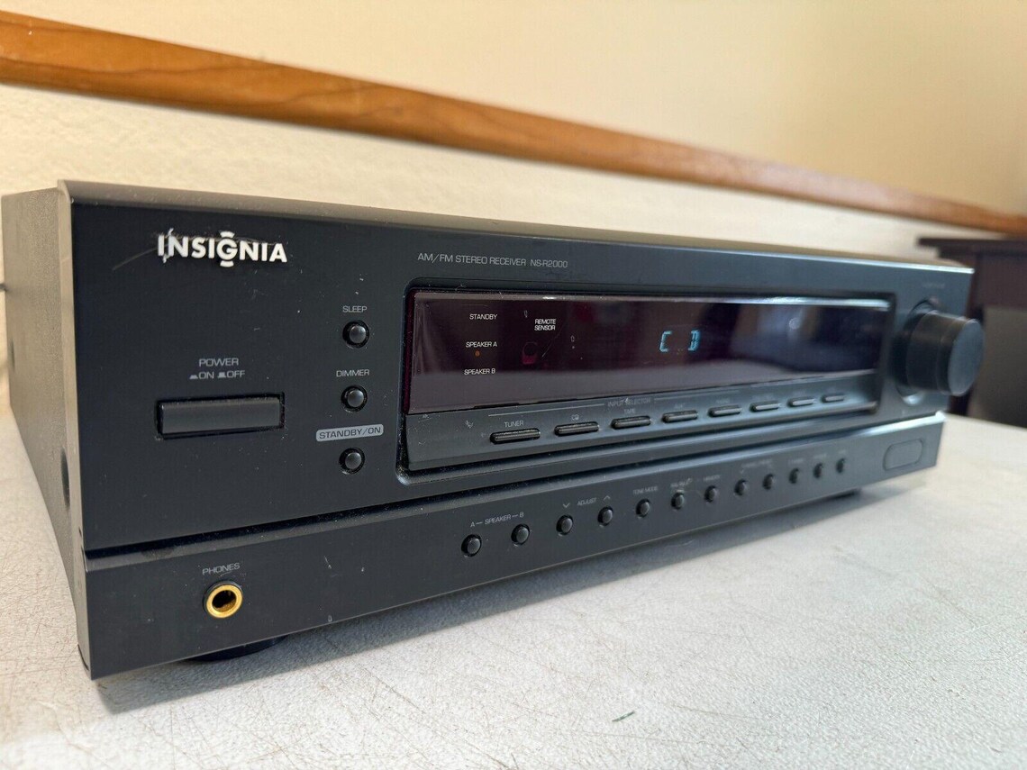 Insignia NS-R2000 Receiver Hifi Stereo Vintage 2 Channel Radio Phono ...