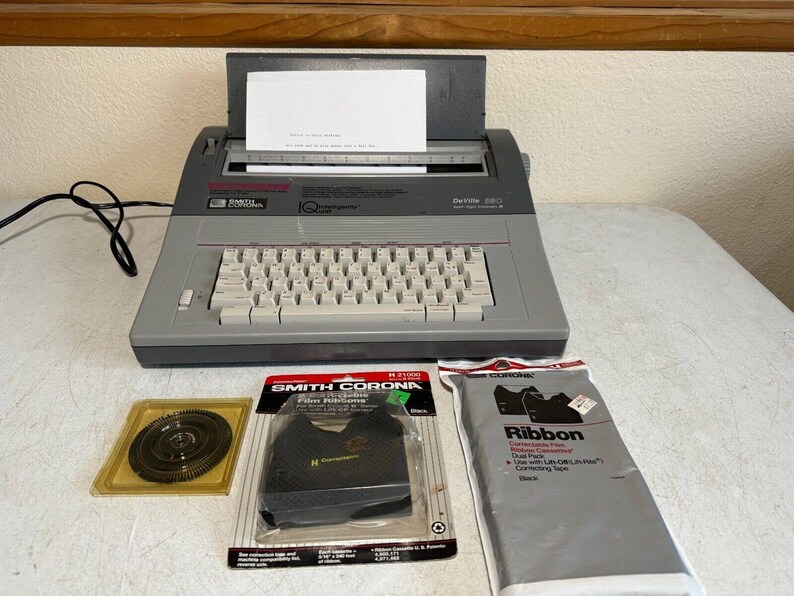 Smith Corona Deville 580 Typewriter Word Processor Vintage Eraser ...