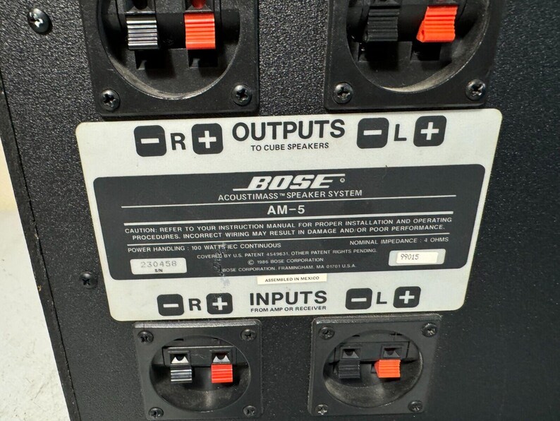 Bose AM-5 Acoustimass Speaker System Low Profile Subwoofer Module Cube Speakers - Etsy
