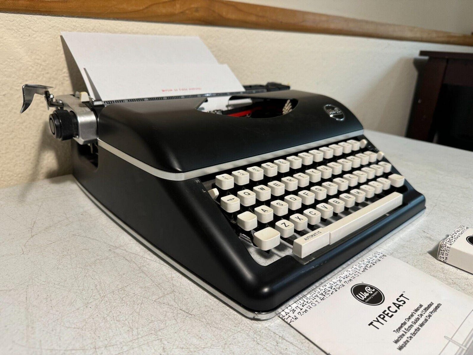 We R Memory Keepers Typewriter Black Typing Retro Collectable Ribbon ...