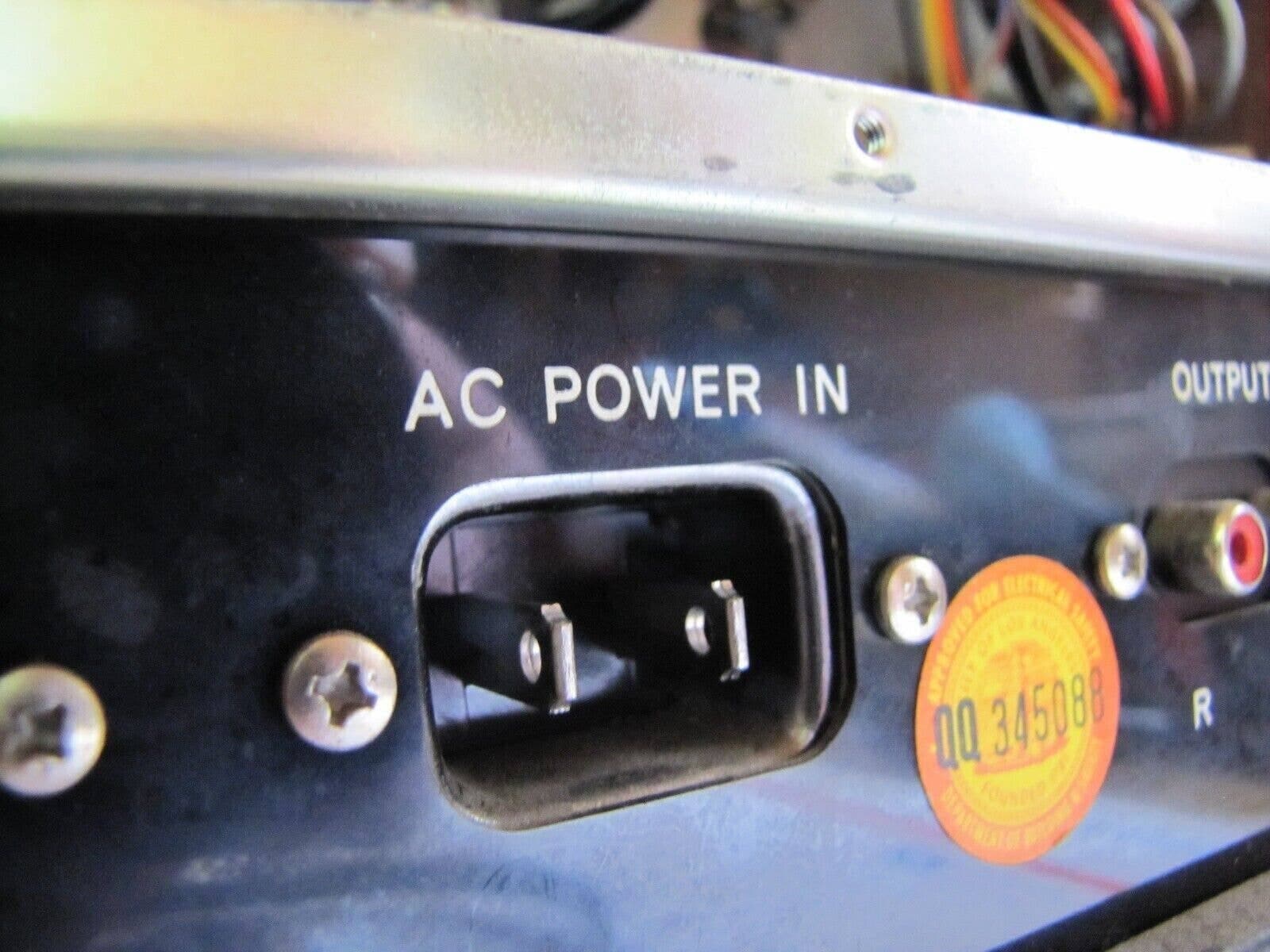 Reel to Reel Power Cord A/C Cable Replacement Teac Akai Pioneer 6' AC ...