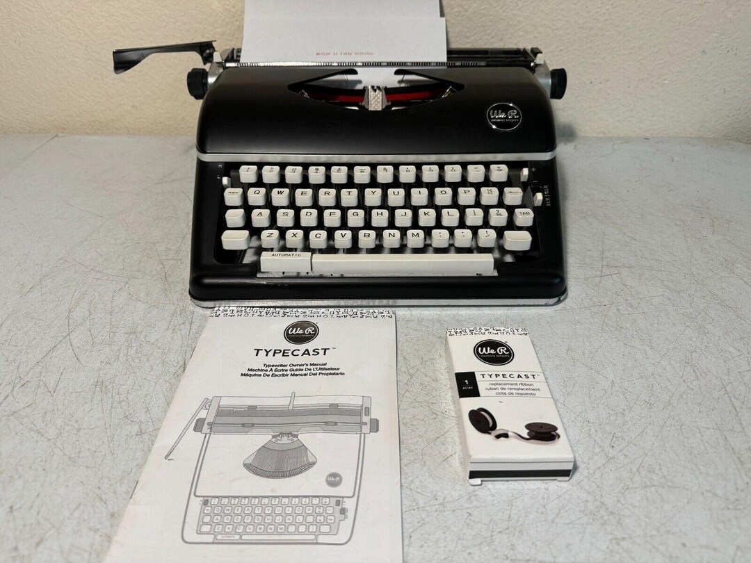 We R Memory Keepers Typewriter Black Typing Retro Collectable Ribbon ...