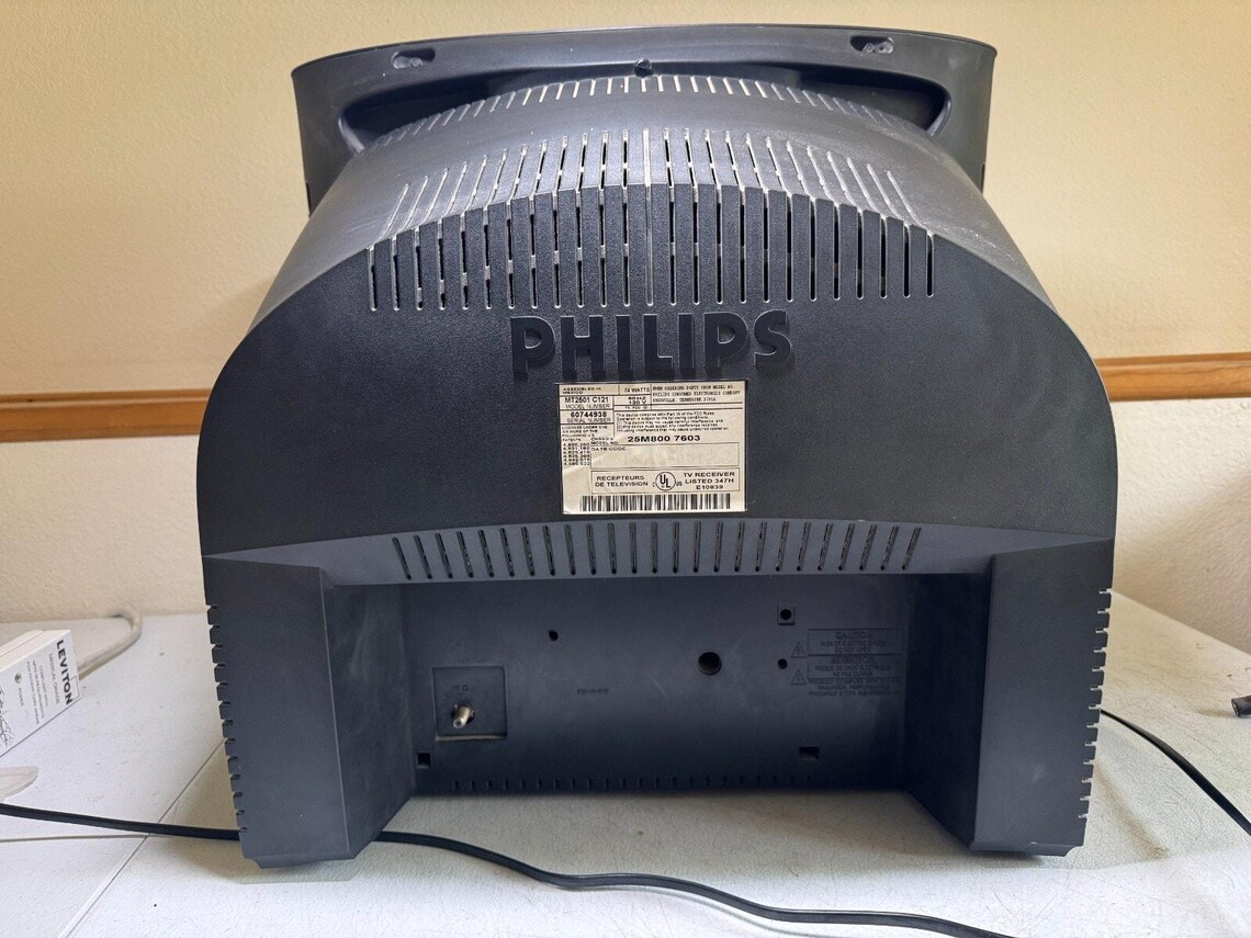 Philips MT2501 C121 25" CRT TV Retro Gaming Television Vintage Coax ...
