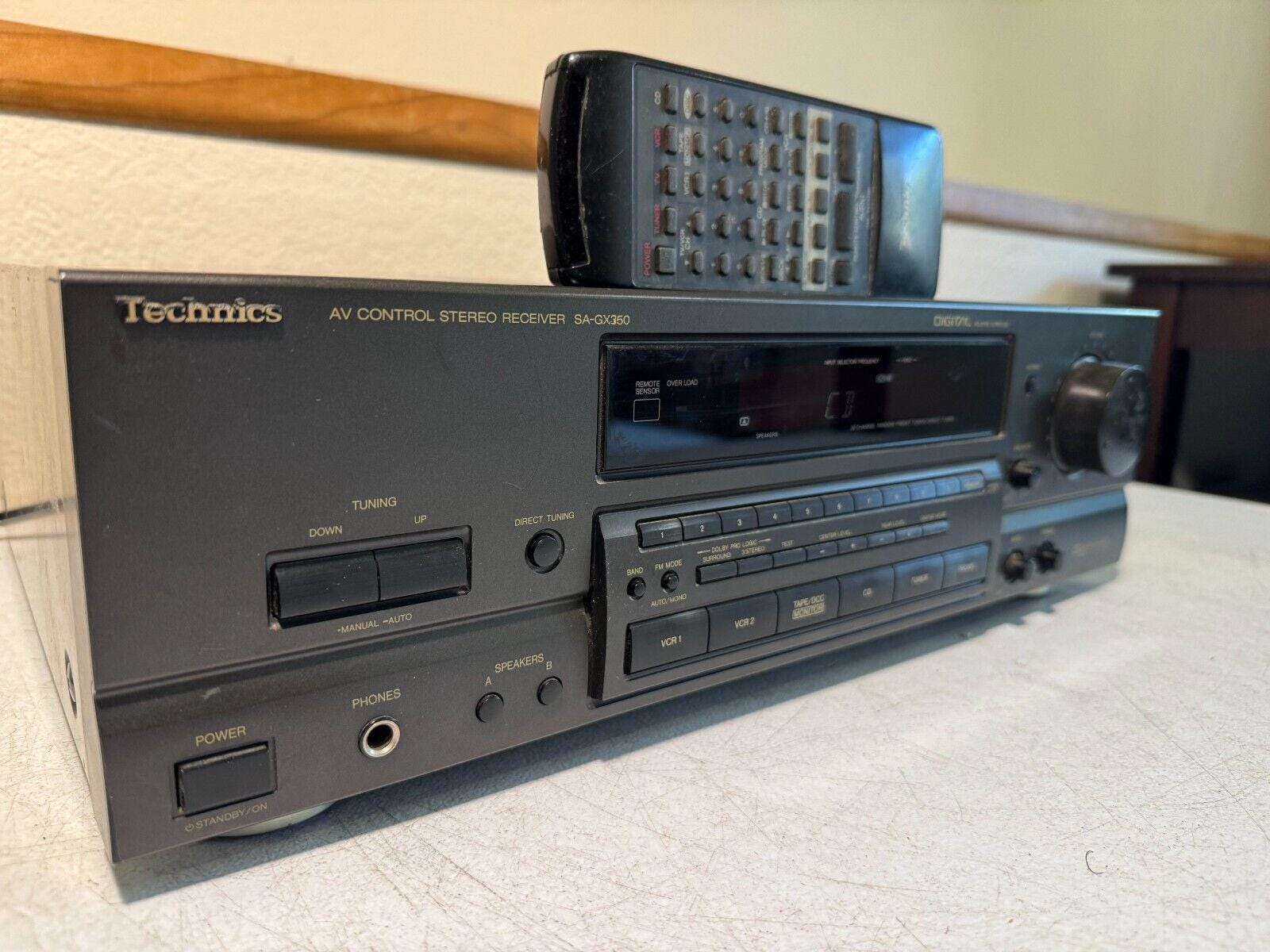 Technics SA-GX350 Receiver Hifi Stereo Phono 5.1 Channel Audiophile ...