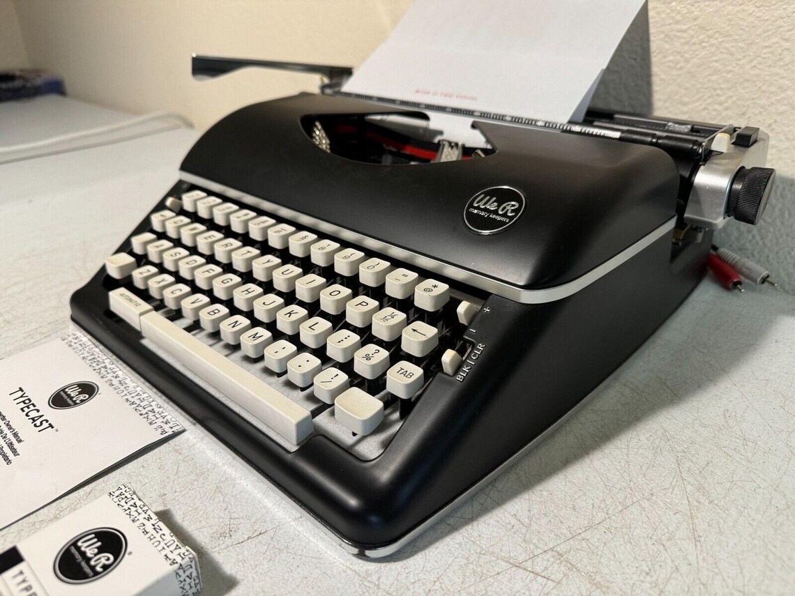 We R Memory Keepers Typewriter Black Typing Retro Collectable Ribbon ...