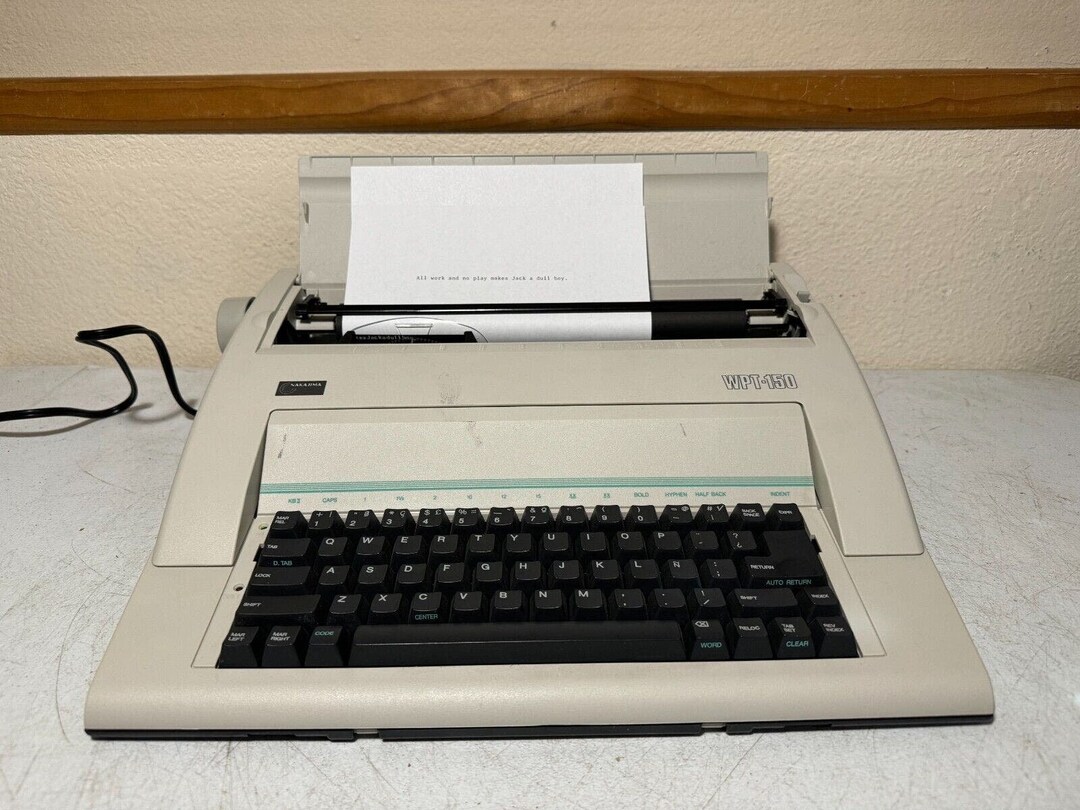 Nakajima WPT-150 Typewriter Word Processor Vintage Typing Electric ...