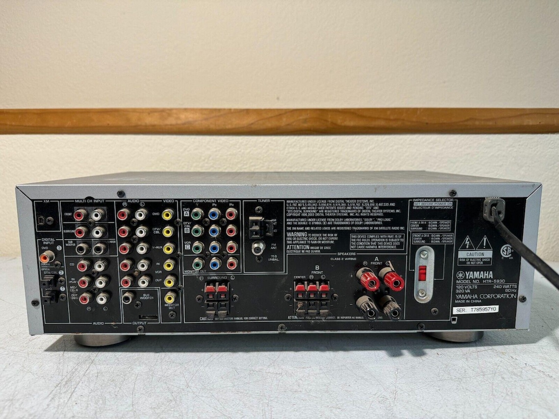Yamaha HTR-5930 Receiver Hifi Stereo 5.1 Channel Home Theater Audio ...