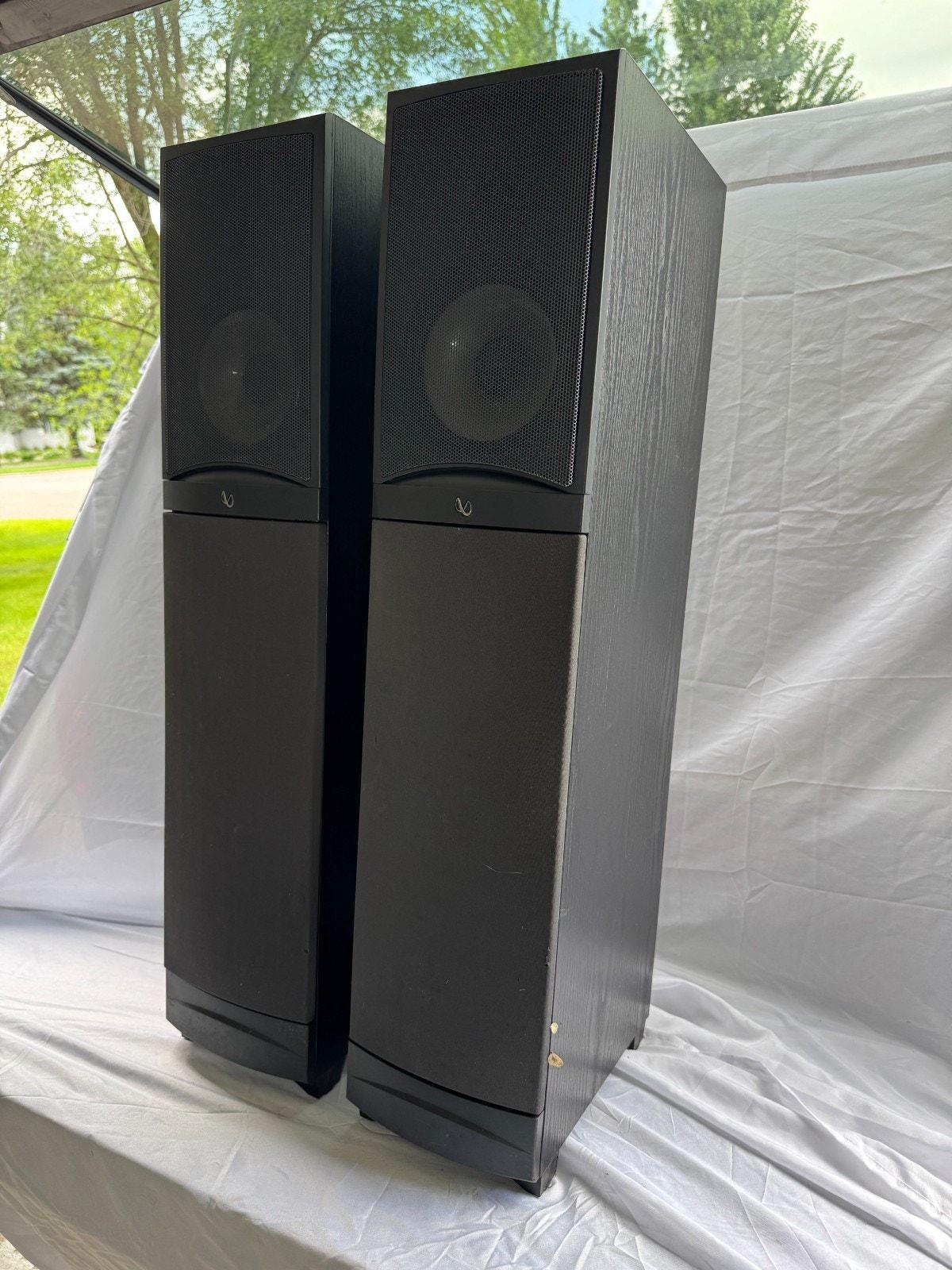 Infinity RS4 Tower Speakers Floor Standing Home Theater Audio Vintage ...