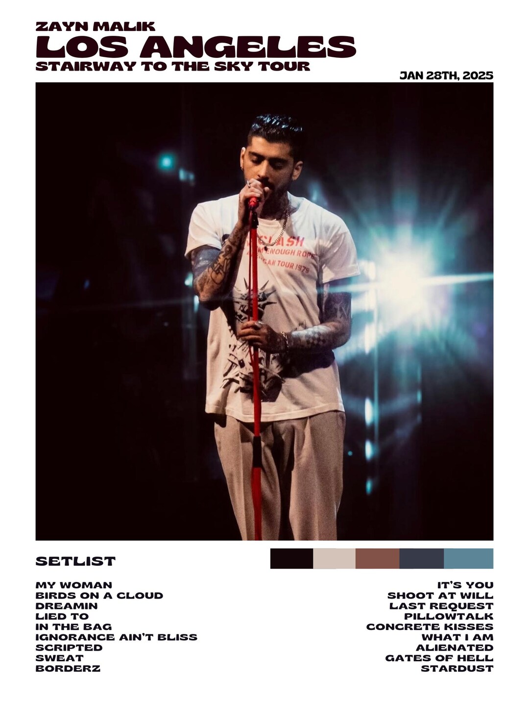 STTST Zayn Malik - Los Angeles (night 1) - Etsy