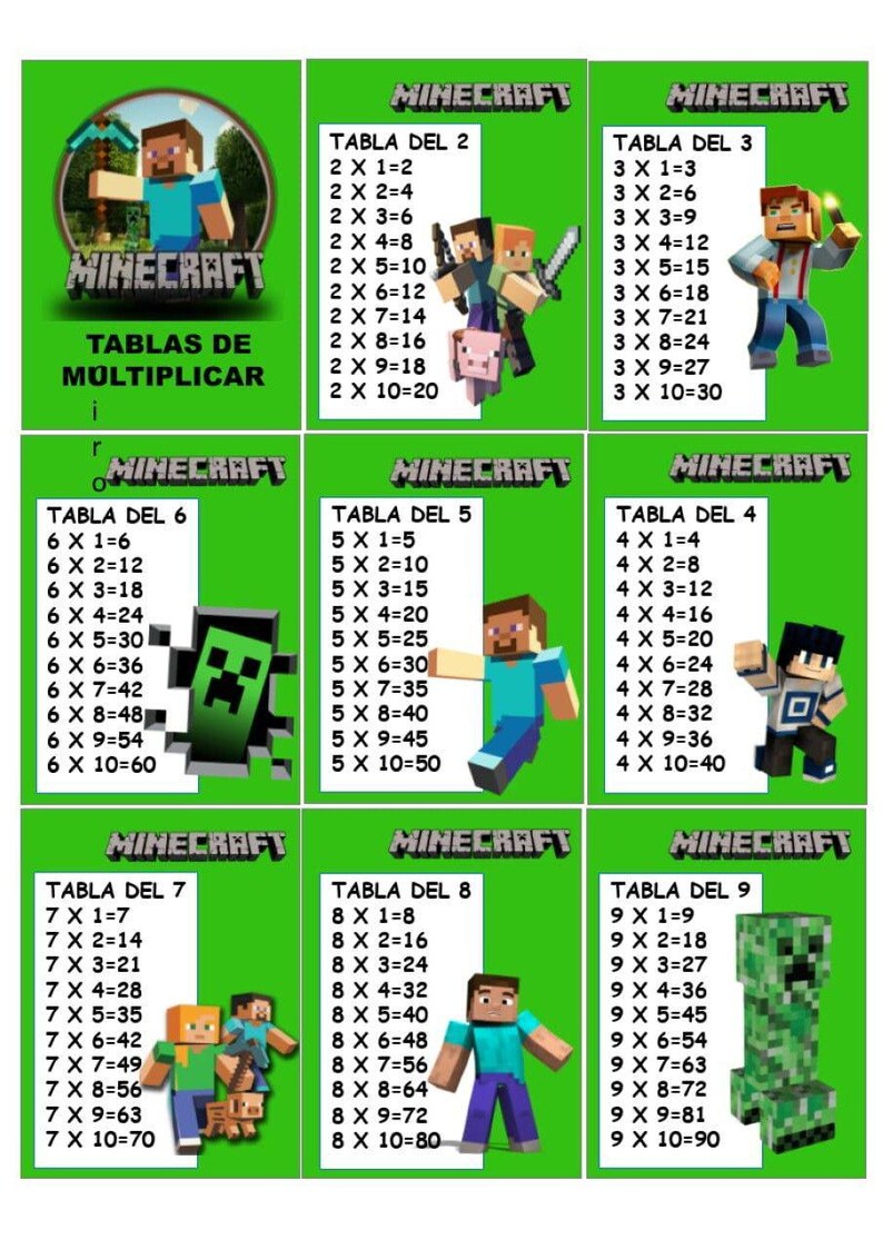 Animated Time Table for Kids Printable PDF Fun Math & Educational ...