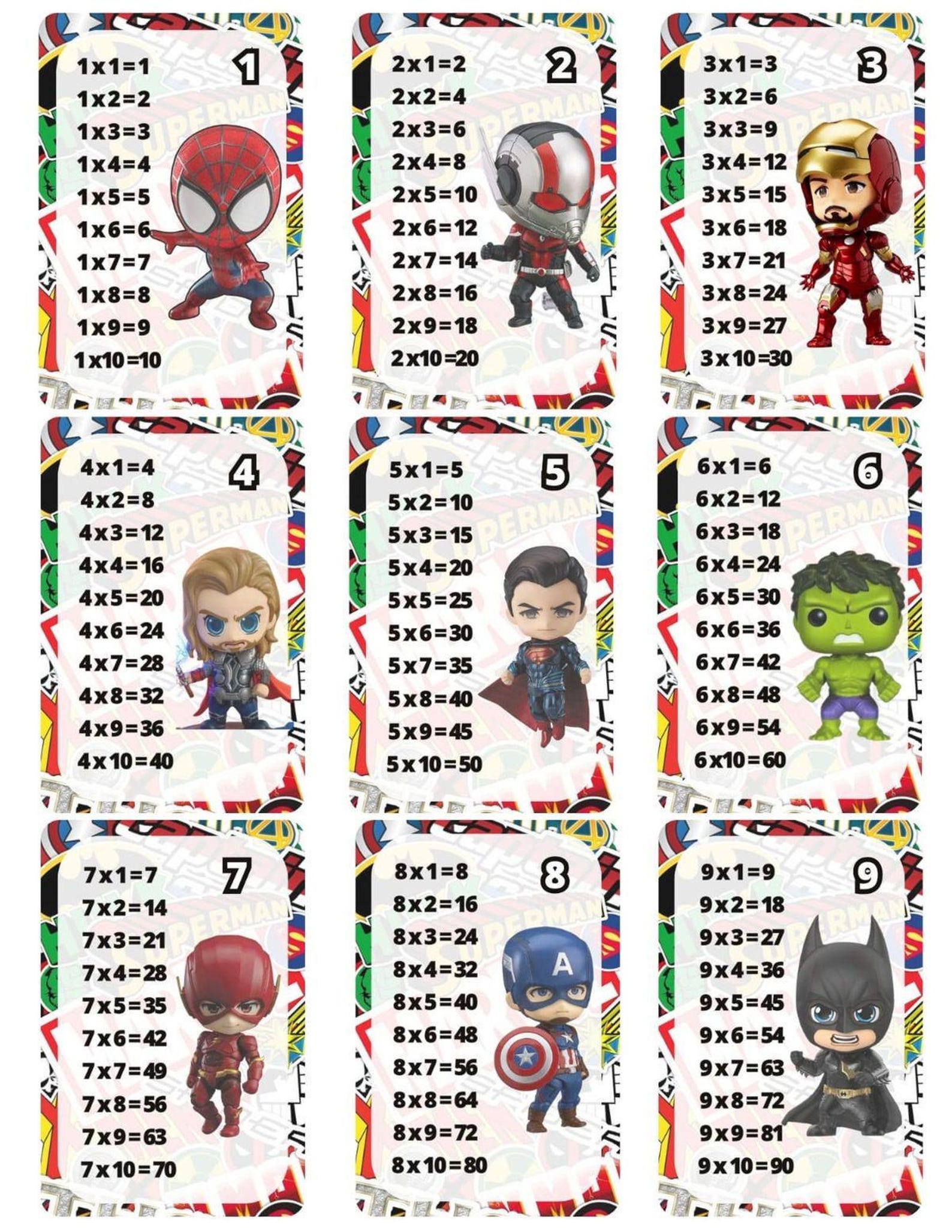 Animated Time Table for Kids Printable PDF Fun Math & Educational ...