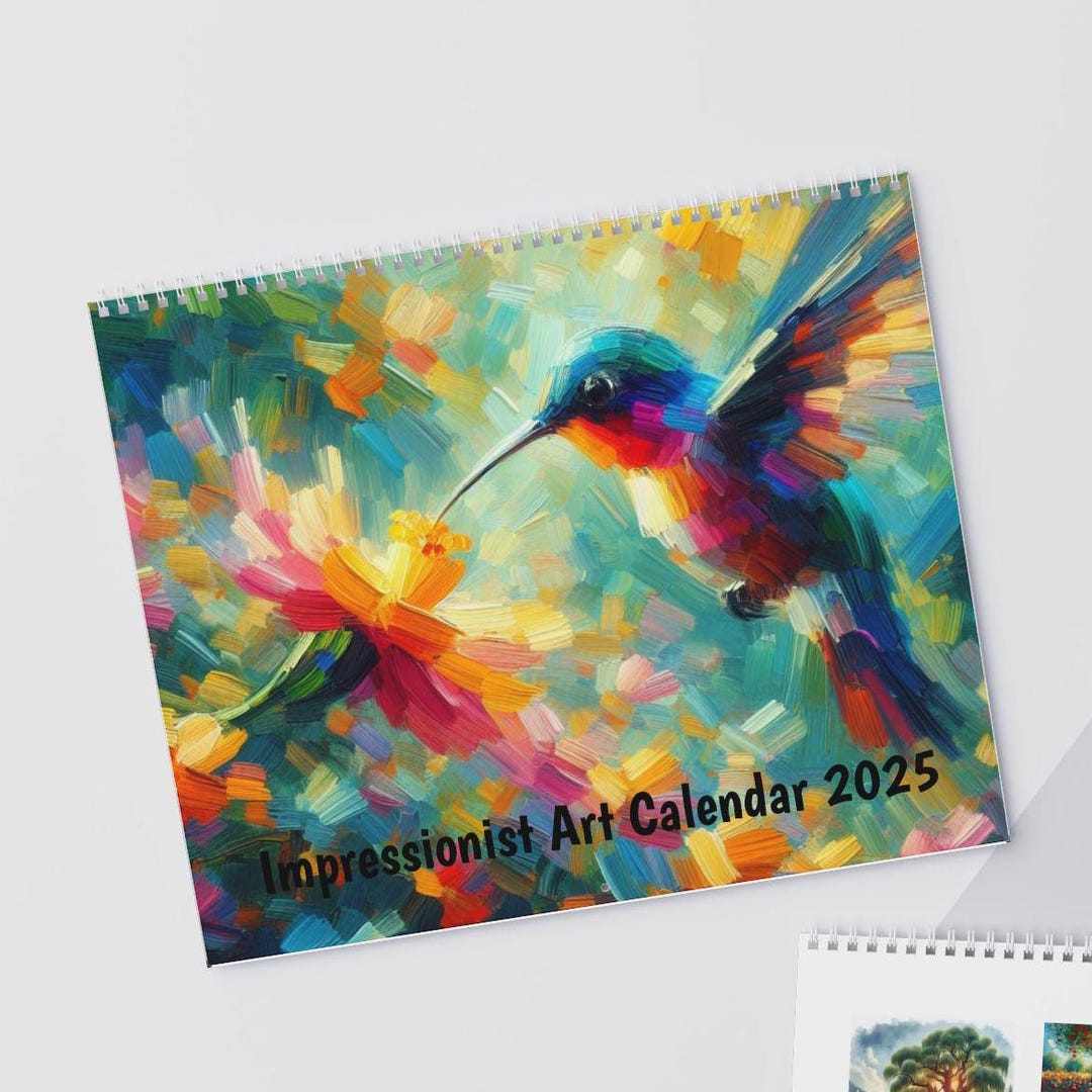 2025 Wall Calendar Impressionist Art Vibrant Colors Serene Scenes Home ...