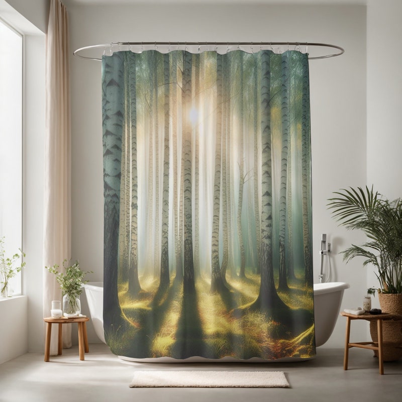 Tree Shower Curtain - Etsy