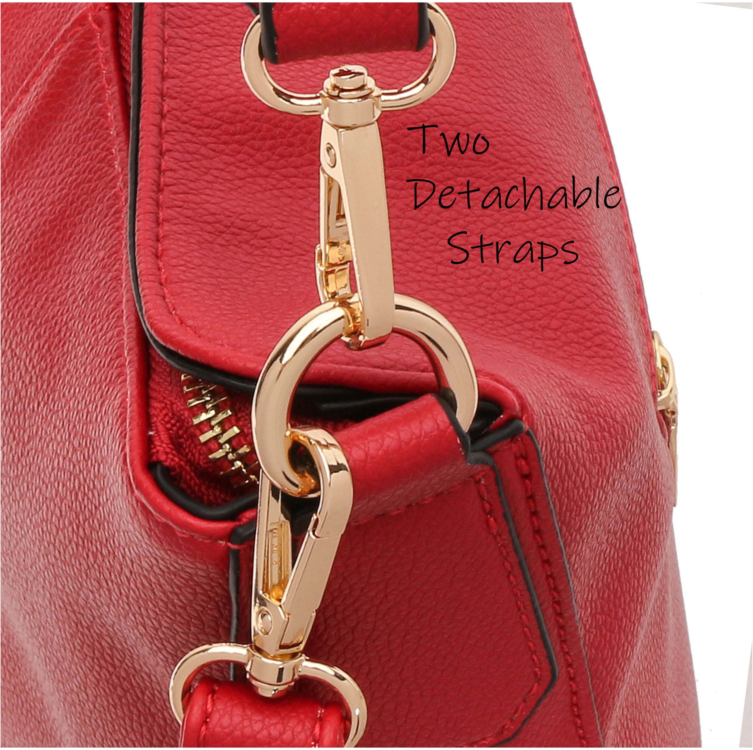Womens Handbag Crossbody Designer Purse Two Removable Straps ...
